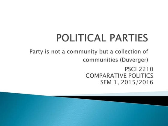 Political party | PPT