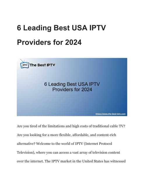 5 Best IPTV USA Subscription Providers (2024).docx
