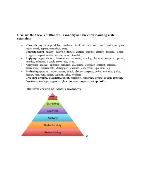 Blooms taxonomy-action-verbs | PDF