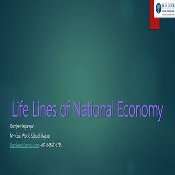 Life Lines of National Economy | PPTX