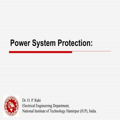 Lecture ppt on Power System Protection.pptx