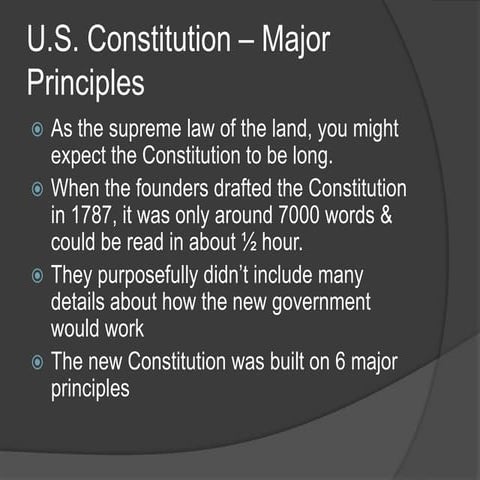 6 major principles constitution | PPT