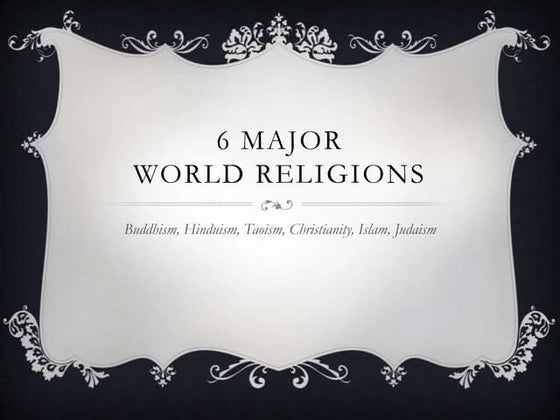 MAJOR WORLD RELIGIONS' SYMBOLS | PPTX | Hinduism | Religion & Spirituality
