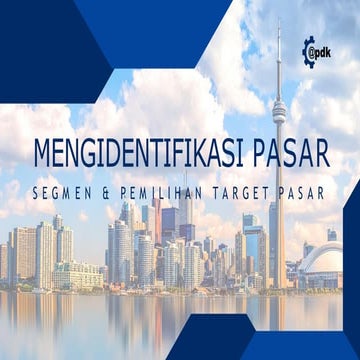 Bab 8 mengidentifikasi segmen dan target pasar | PPTX