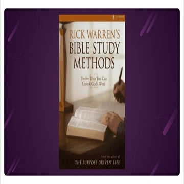 Bible Study Methods #4: The Thematic Study Method | PDF