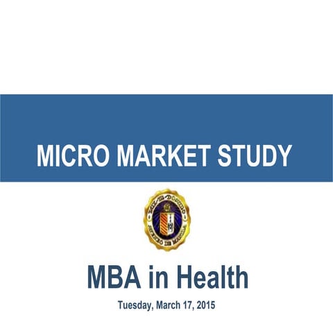 Micromarket study | PPT