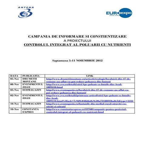 6 monitorizare media 5 11 noiembrie | PDF