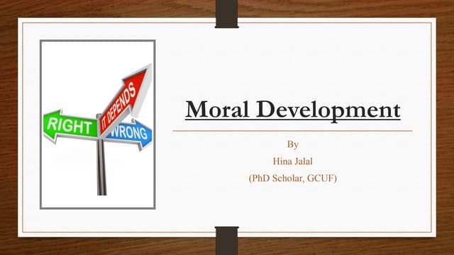 Piaget theory of moral development | PPTX
