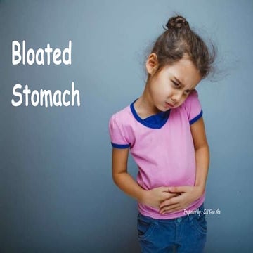 Bloated Stomach SlideShare. slides designed for primary student's ...
