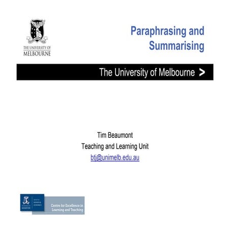 Chapter 2 paraphrasing | PPT