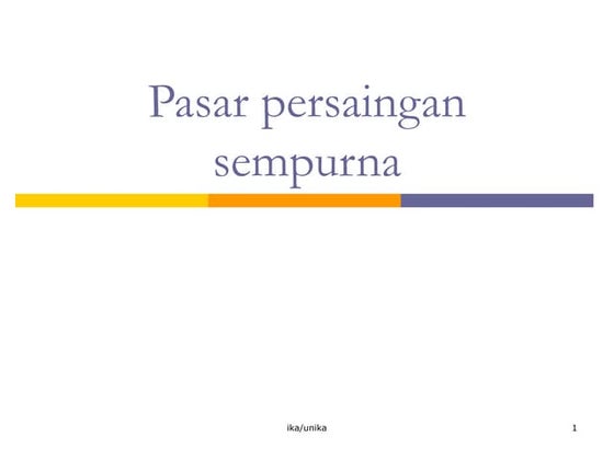 surplus produsen dan konsumen | PPT