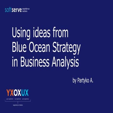 Blue Ocean Business Portfolio | PPT