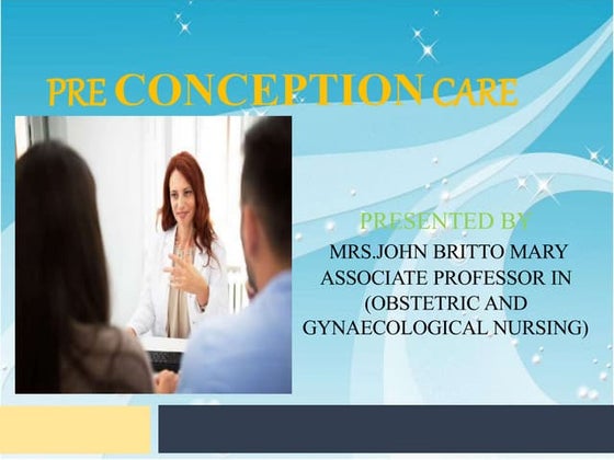 Preconceptional care | PPTX
