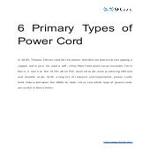 6 primary types of power cord | PDF