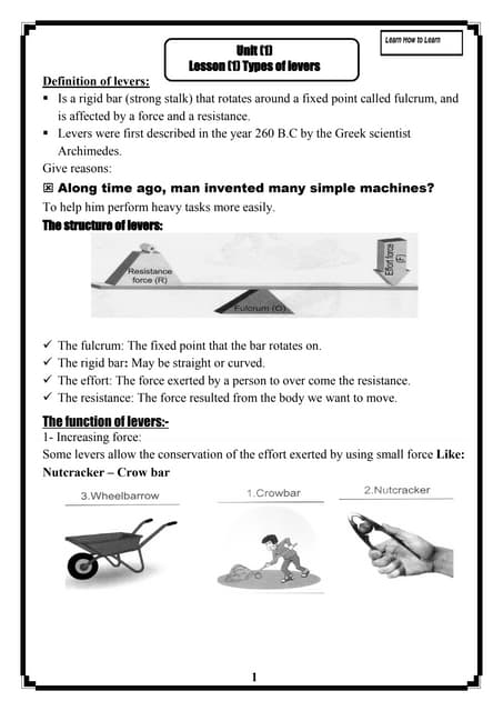 Simple machines by Saliha Rais, for grade 5. | PPTX