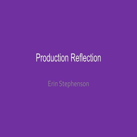 (6) production reflection | PPTX