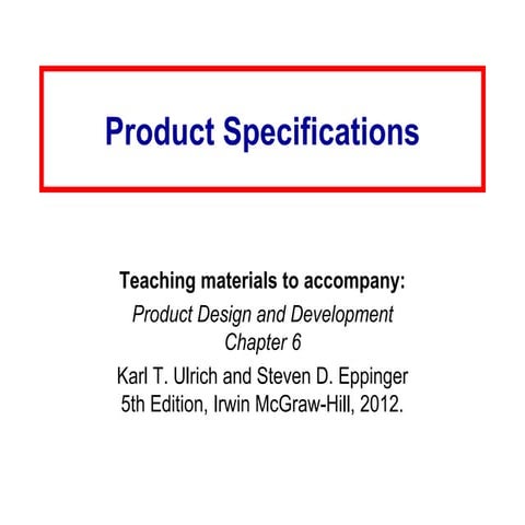 6 product specifications (1) | PPT