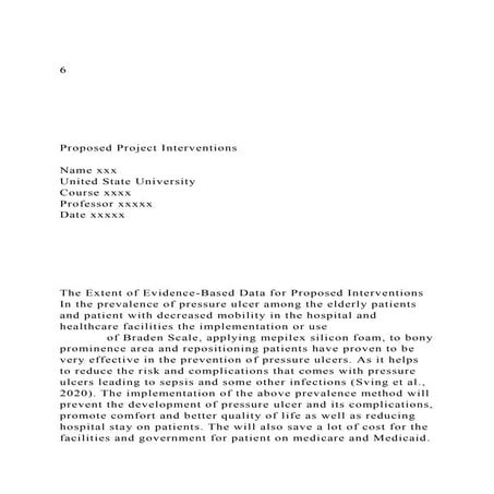 6Proposed Project InterventionsName xxxUnited | PDF