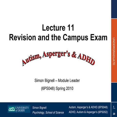 Topic 11 - Revision and Exam Tips 2010 | PPT