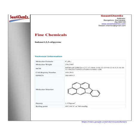 Indeno(1,2,3 cd)pyrene | PDF
