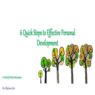 6 Quick Steps to Effective Personal Development | PPT