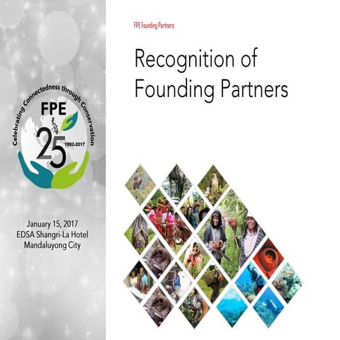 FPE at 25: Recognition of Founding Partners | PDF