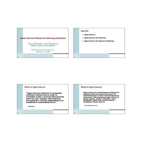 MacKeigan "Open Source Resource Sharing Systems" | PDF