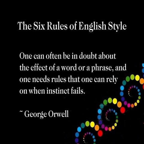 The Six Rules of English Style | PPT