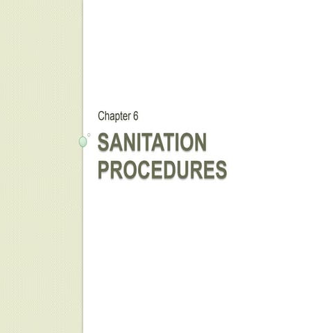6 sanitation procedures | PPTX
