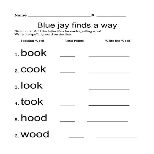 6 scrabble spelling blue jay finds a way | DOC