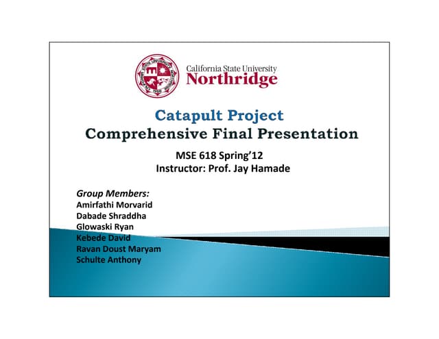 Catapult Simulation Instructions for Lean Six Sigma Training | PDF