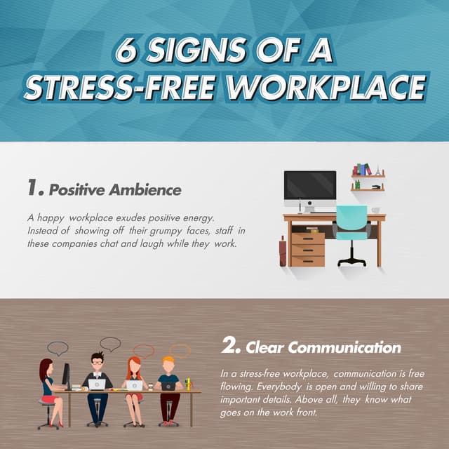 6 Awesome Signs of a Stress-Free Workplace [Infographic] | PDF