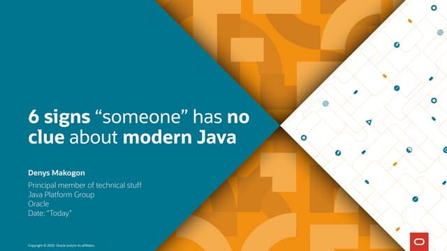 Javafest Денис Макогон 6 заблуждений относительно современной Java Ppt