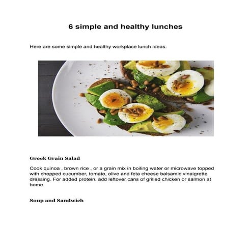 Easy food to make at home for lunch Quick and Delicious Meal Ideas ...