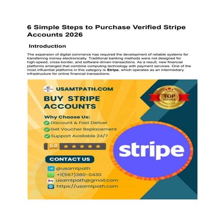 stWhere to Find Verified Stripe Accounts: Top 3 Platforms in 2026 | PDF