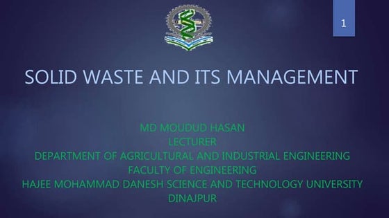Incineration method of solid waste disposal | PPT