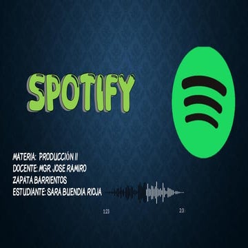 PRESENTACION DE SPOTIFY// PDF. CREATION. | PDF