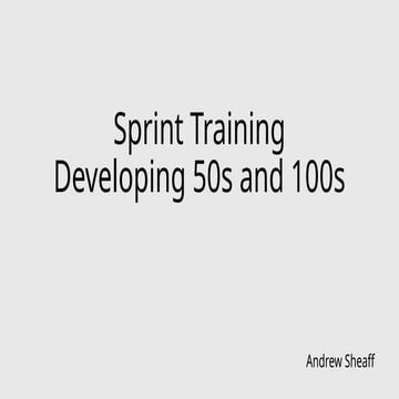 Sprint Training Slide Deck from Andrew Sheaff | PPTX