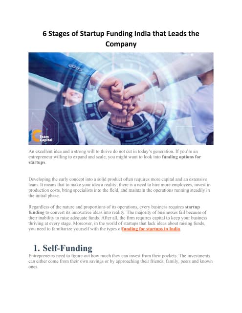 Startup Funding and Strategies for Future | PPT