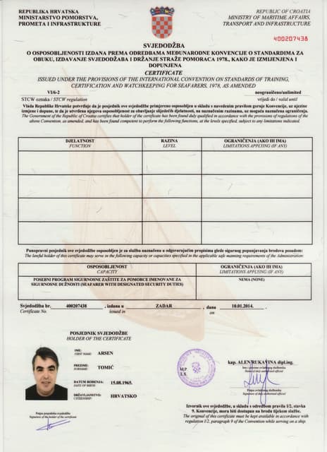 1 STCW III 6 ETO certificate | PDF
