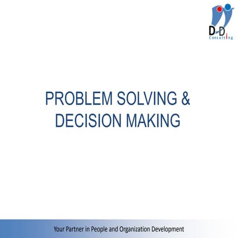 6 step +1 Problem Solving & Decision Making | PPT
