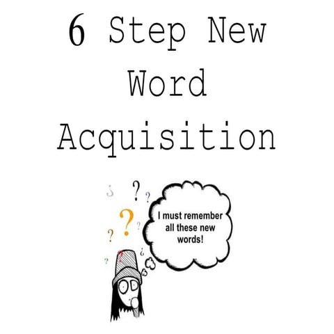 6 step new word acquisition | PPTX