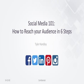 Social Media 101: How to Reach your Audience in 6 Steps | PPT