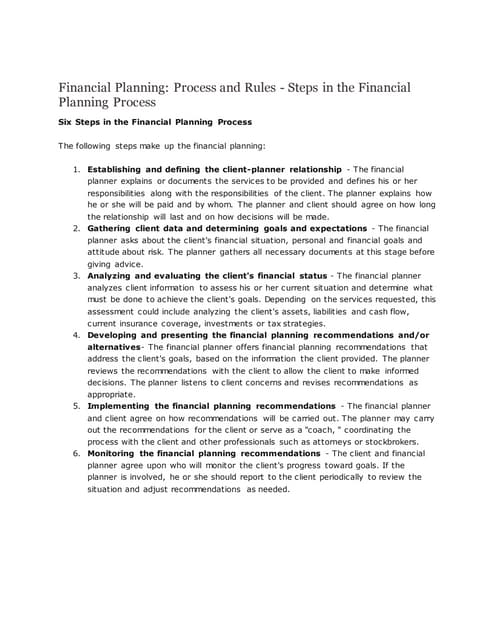 Personal financial planning | PPT