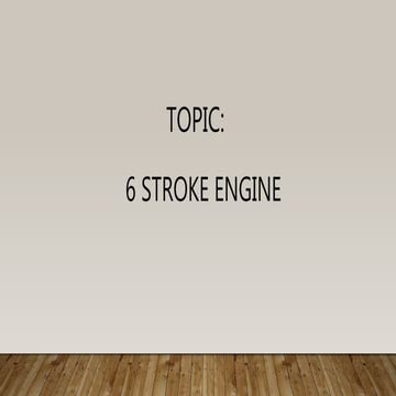 6 stroke engine | PPTX