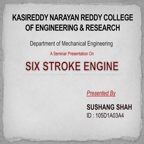 6 stroke engine | PDF