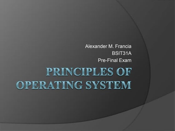 Installation of Windows & Linux operating system | PPTX | Operating Systems | Computer Software ...