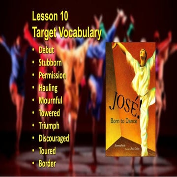 6th - Lesson 10 - Jose Born to Dance | PPT
