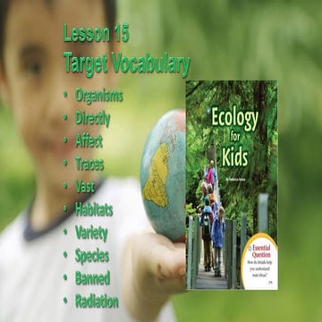Lesson 15 - Ecology for Kids - 2019 | PPT