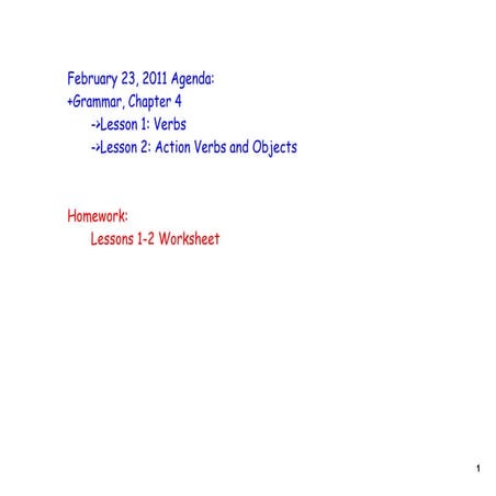 Chapter 4, Lessons 1-2 | PPT